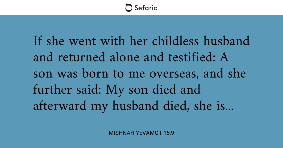 Mishnah Yevamot 15:9