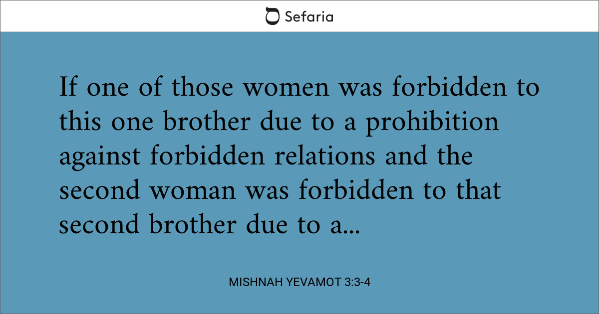 Mishnah Yevamot 3:3-4