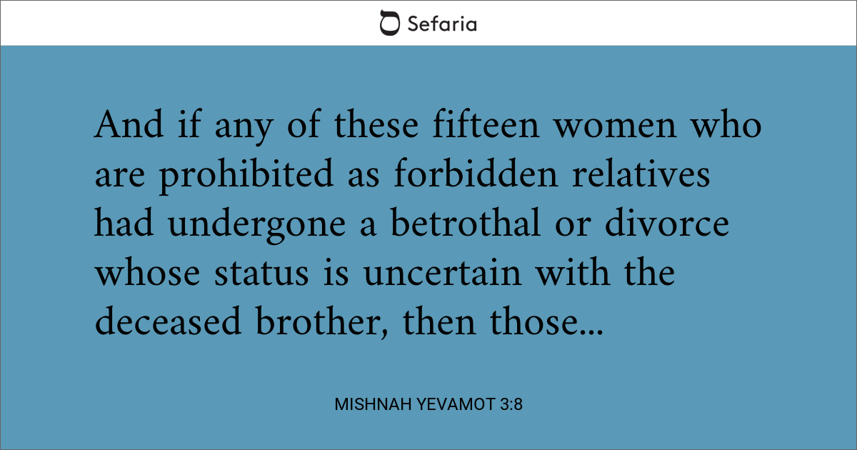 Mishnah Yevamot 3:8