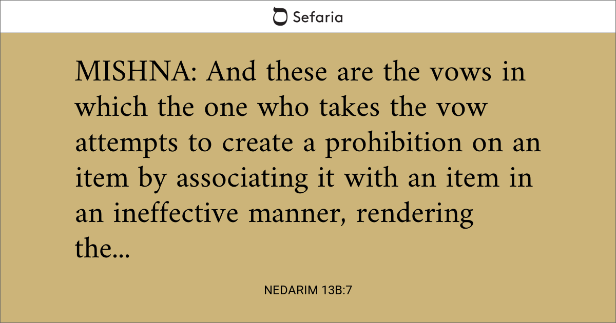 Nedarim 13b:7