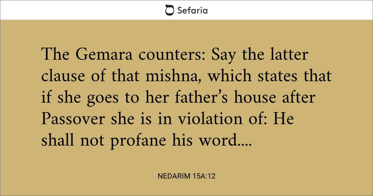 Nedarim 15a:12