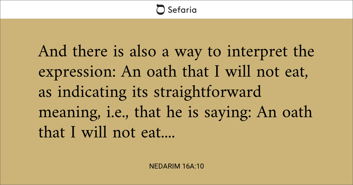 Nedarim 16a:10
