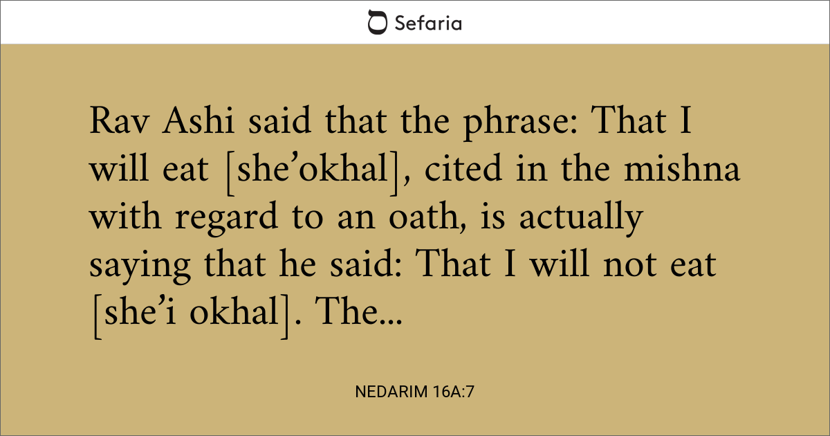 Nedarim 16a:7