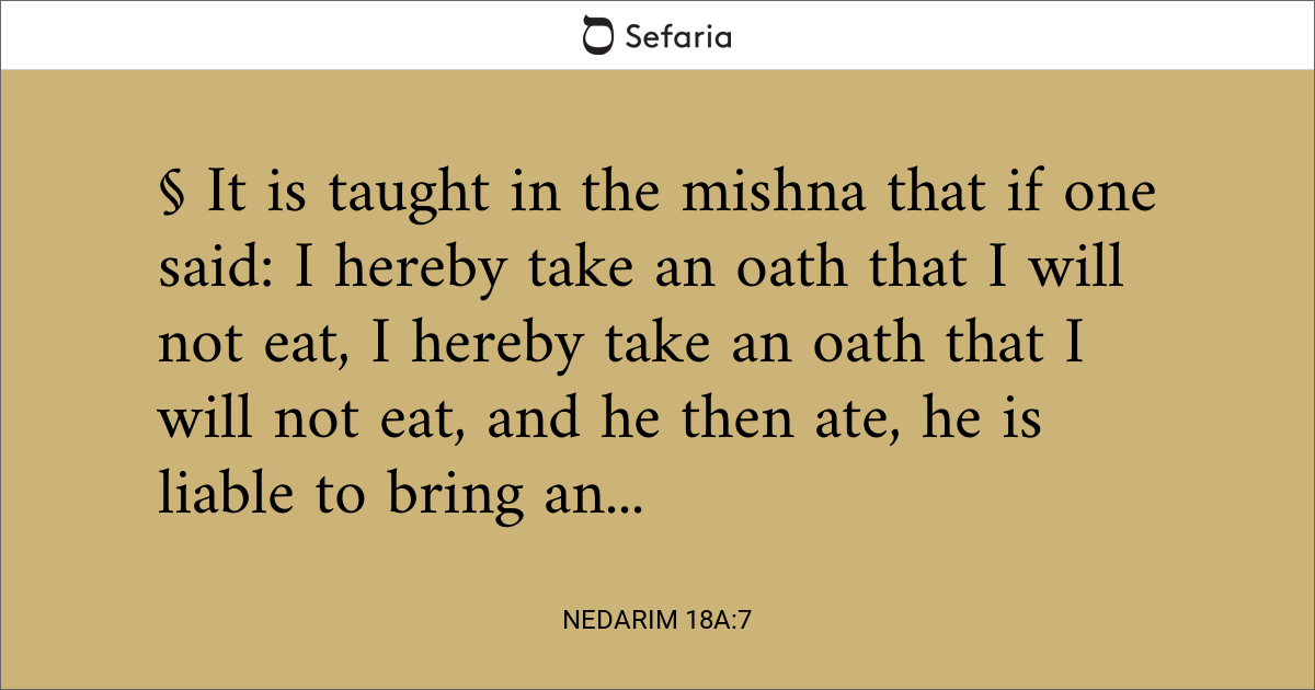 Nedarim 18a:7