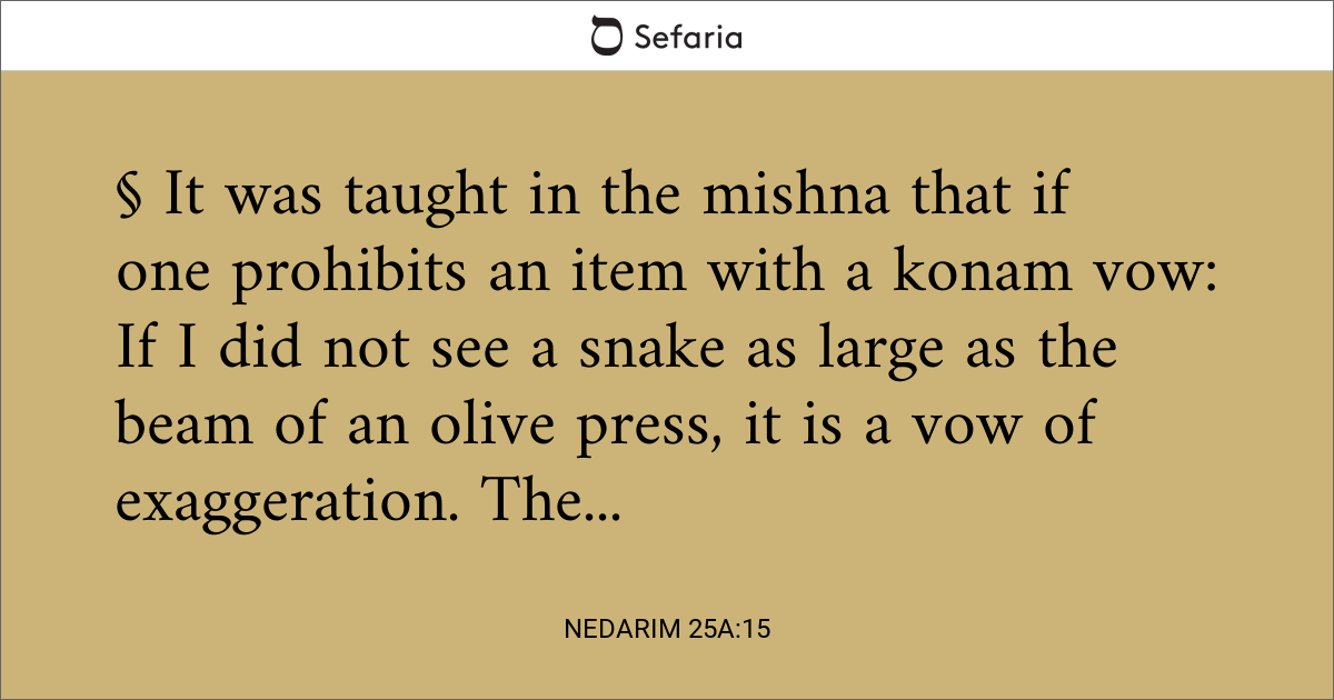 Nedarim 25a:15
