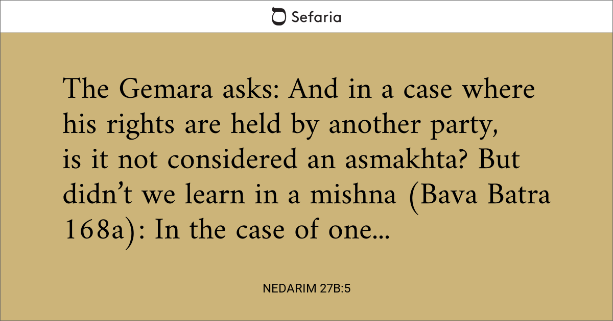 Nedarim 27b:5