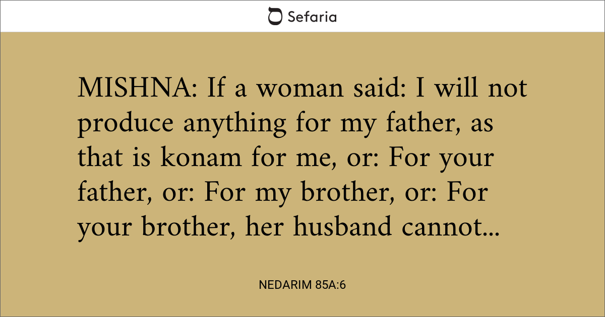 Nedarim 85a:6