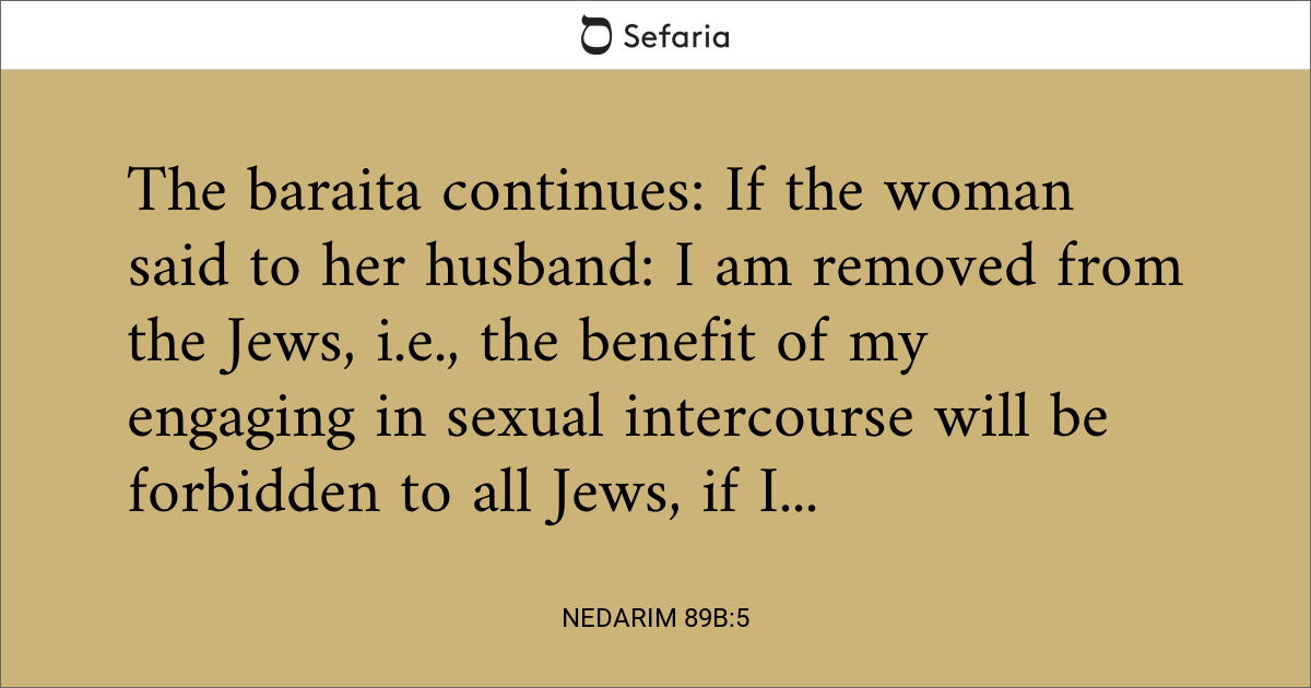 Nedarim 89b:5