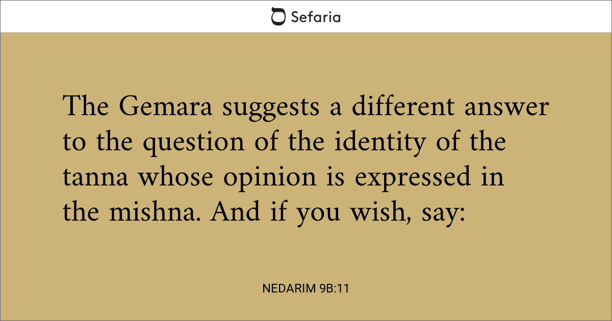 Nedarim 9b:11