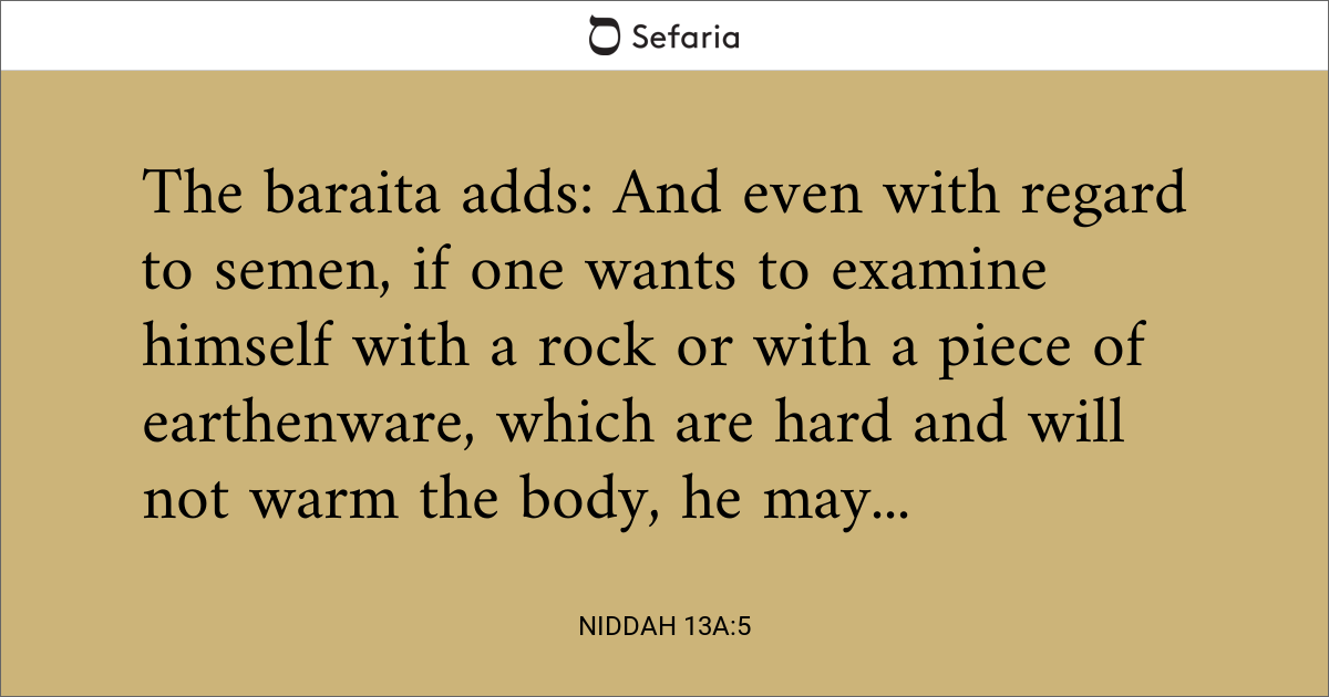 Niddah 13a:5