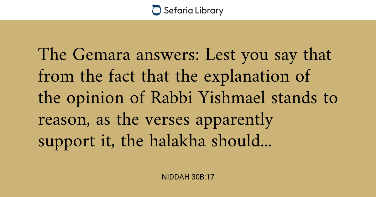 Niddah 30b:17 | Sefaria Library