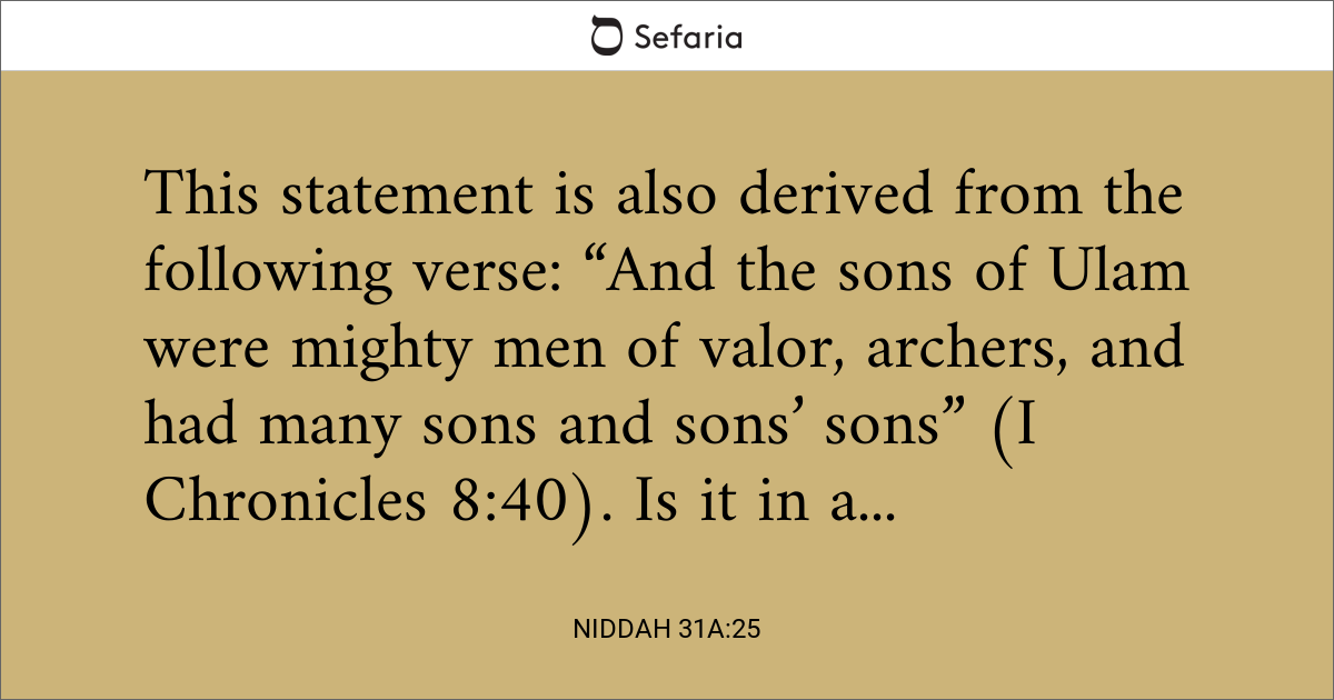 Niddah 31a:25