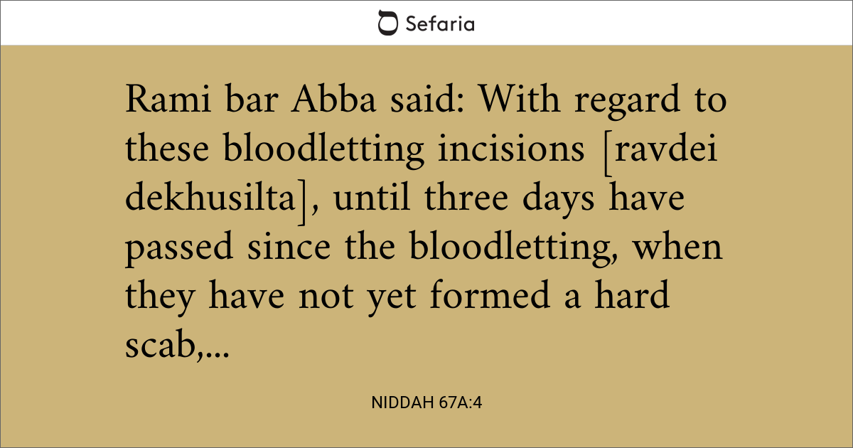 Niddah 67a:4