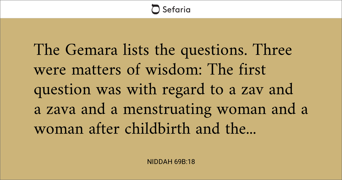 Niddah 69b:18