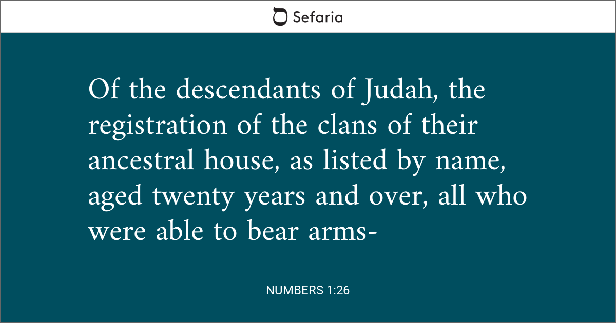 Numbers 1:26