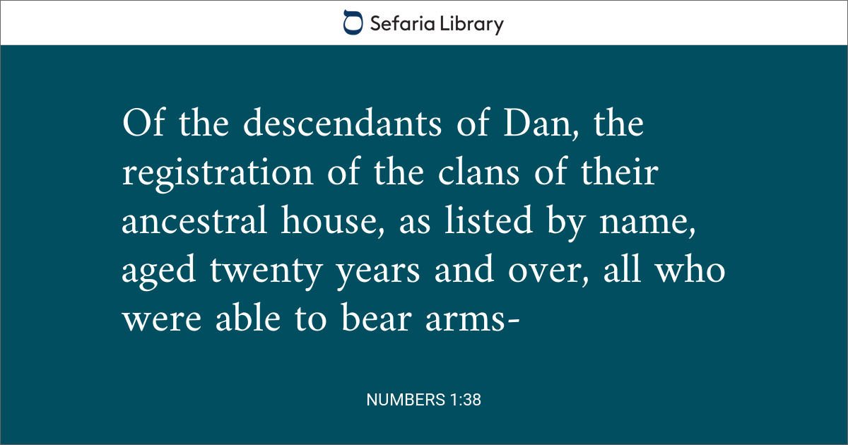 Numbers 1:38