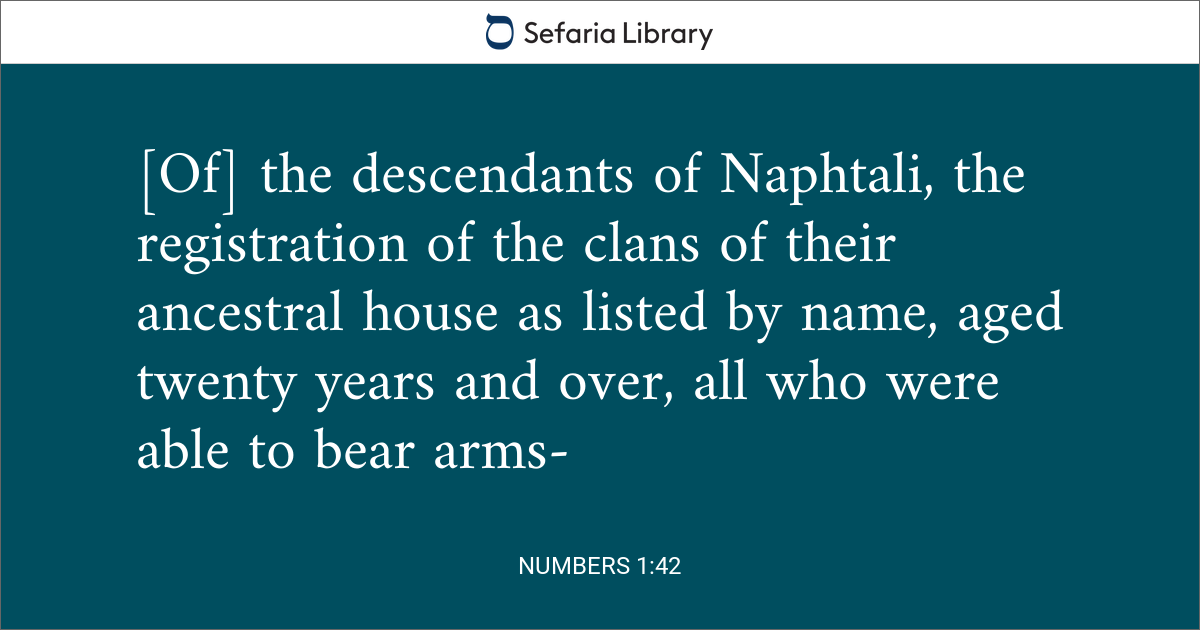 Numbers 1:42