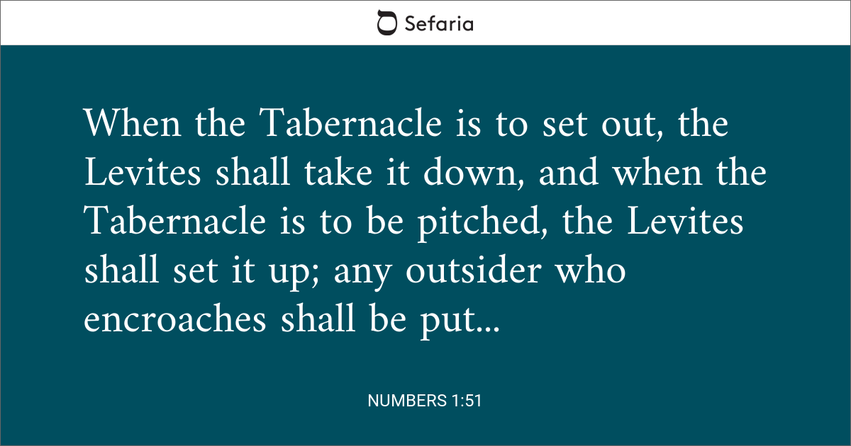 Numbers 1:51
