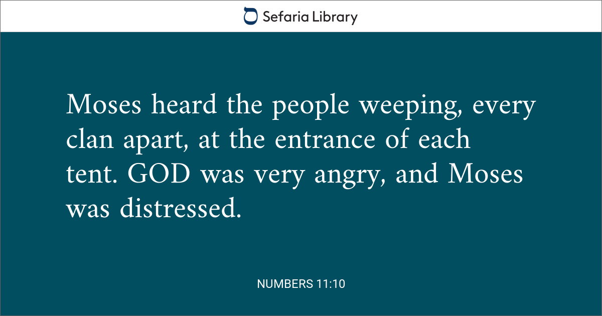 Numbers 11:10 | Sefaria Library