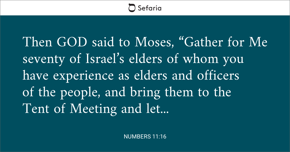 Numbers 11:16