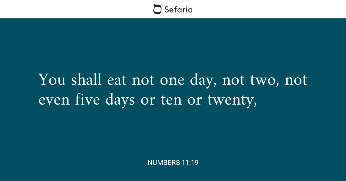 Numbers 11:19