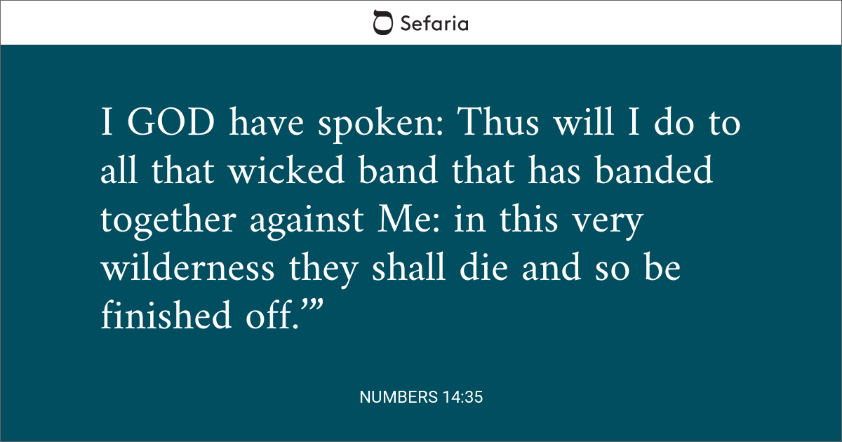 Numbers 14:35