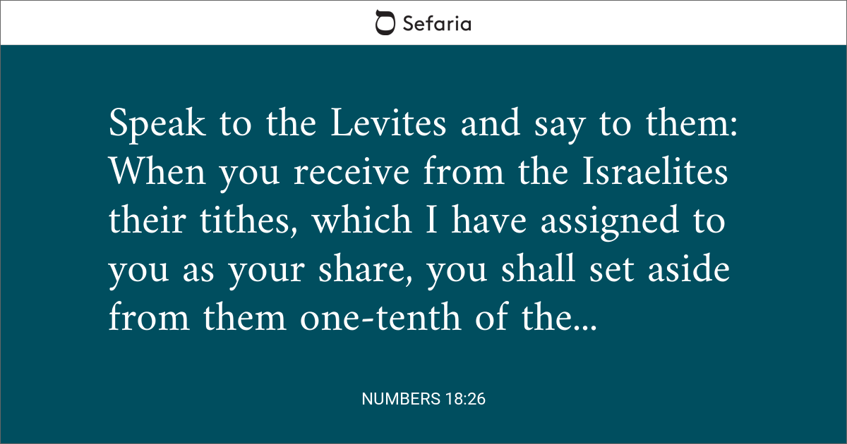 Numbers 18:26
