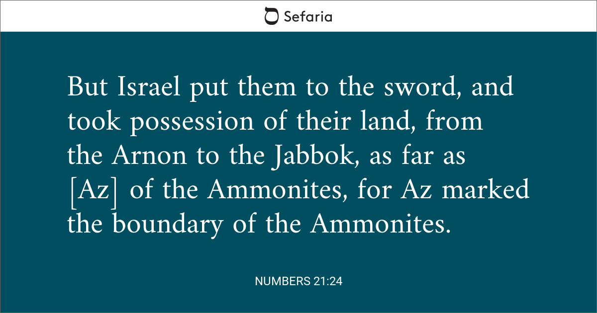 Numbers 21:24
