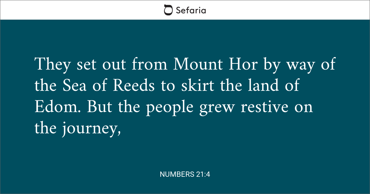 Numbers 21:4