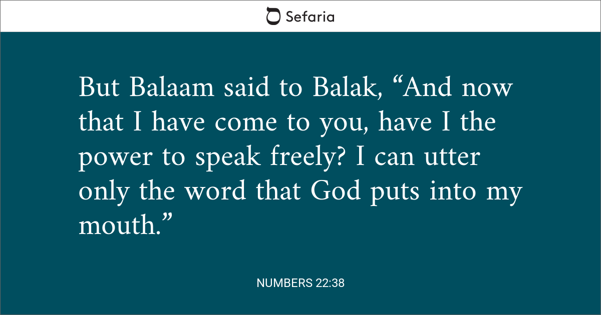 Numbers 22:38