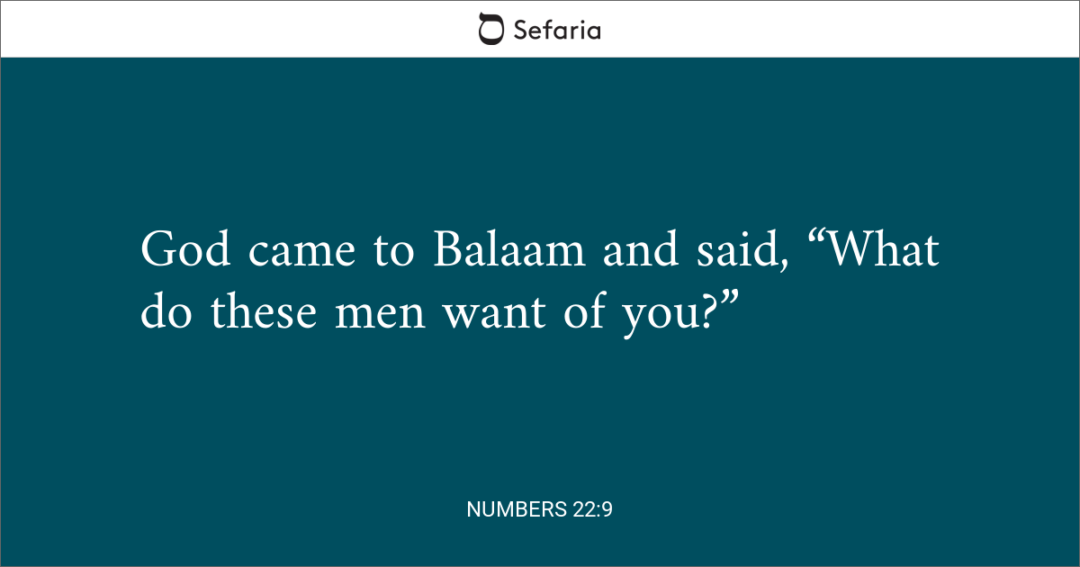Numbers 22:9