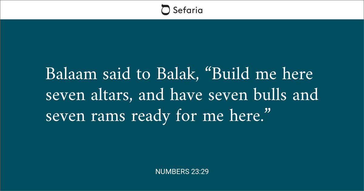 Numbers 23:29
