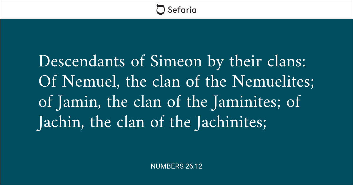 Numbers 26:12
