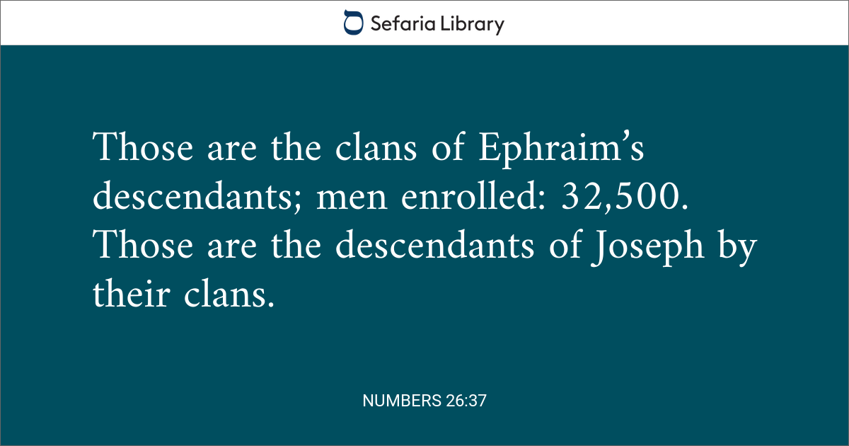 Numbers 26:37