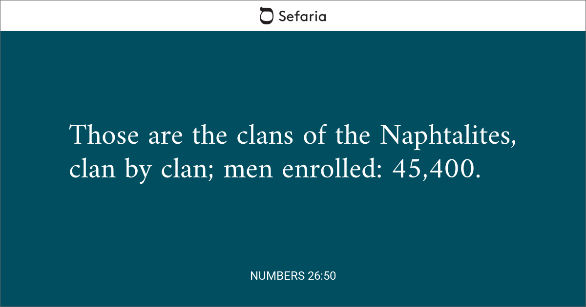Numbers 26:50