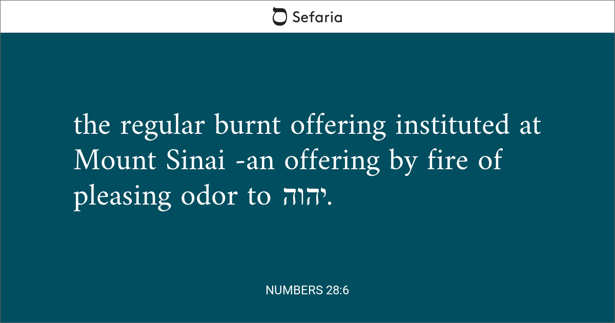 Numbers 28:6