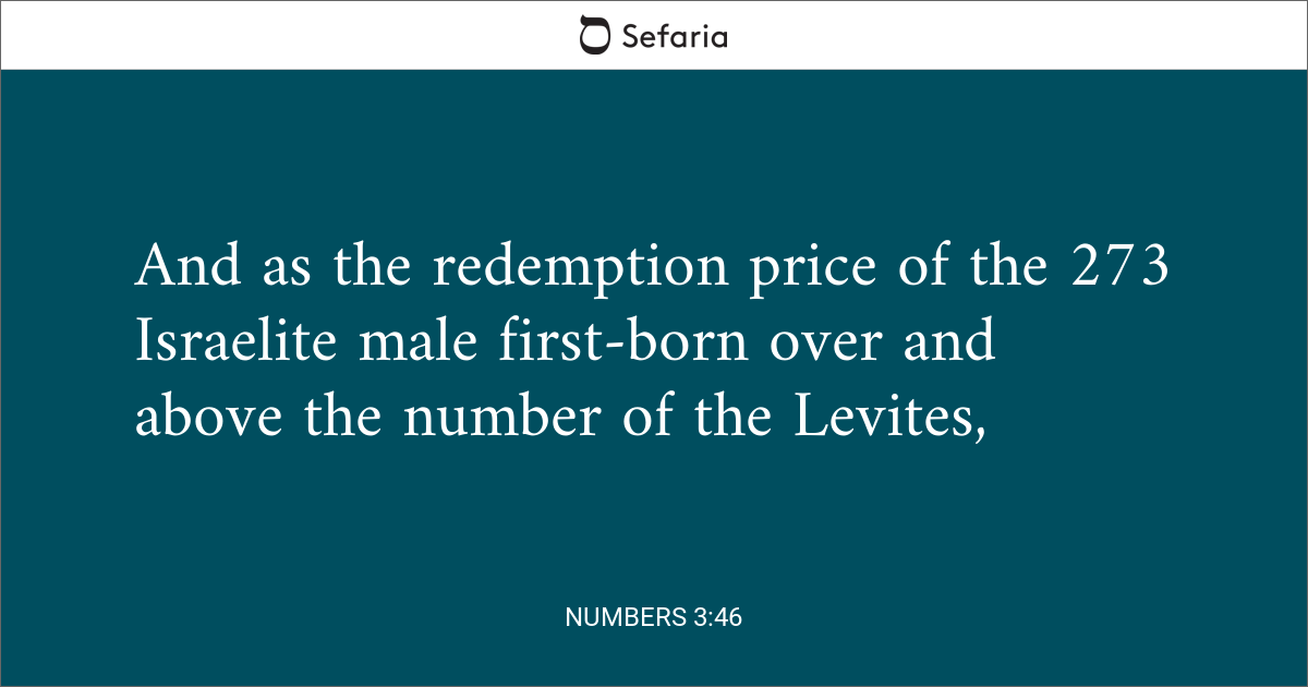 Numbers 3:46