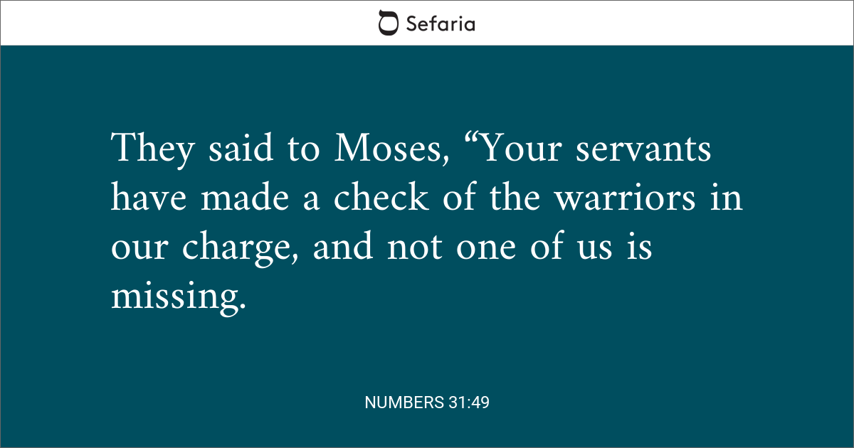 Numbers 31:49
