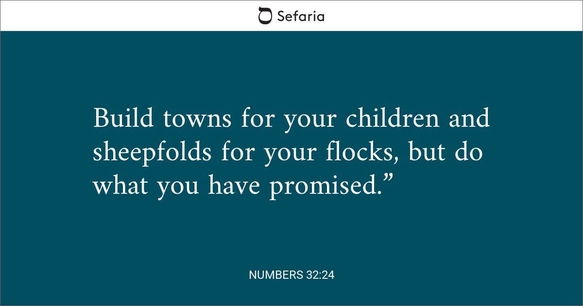 Numbers 32:24