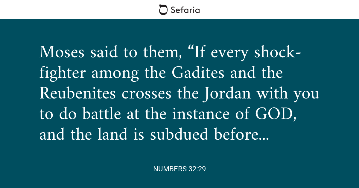 Numbers 32:29