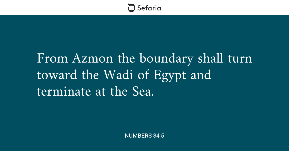 Numbers 34:5