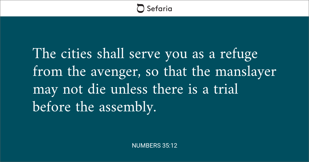Numbers 35:12