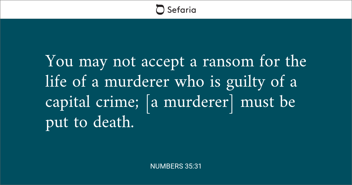 Numbers 35:31