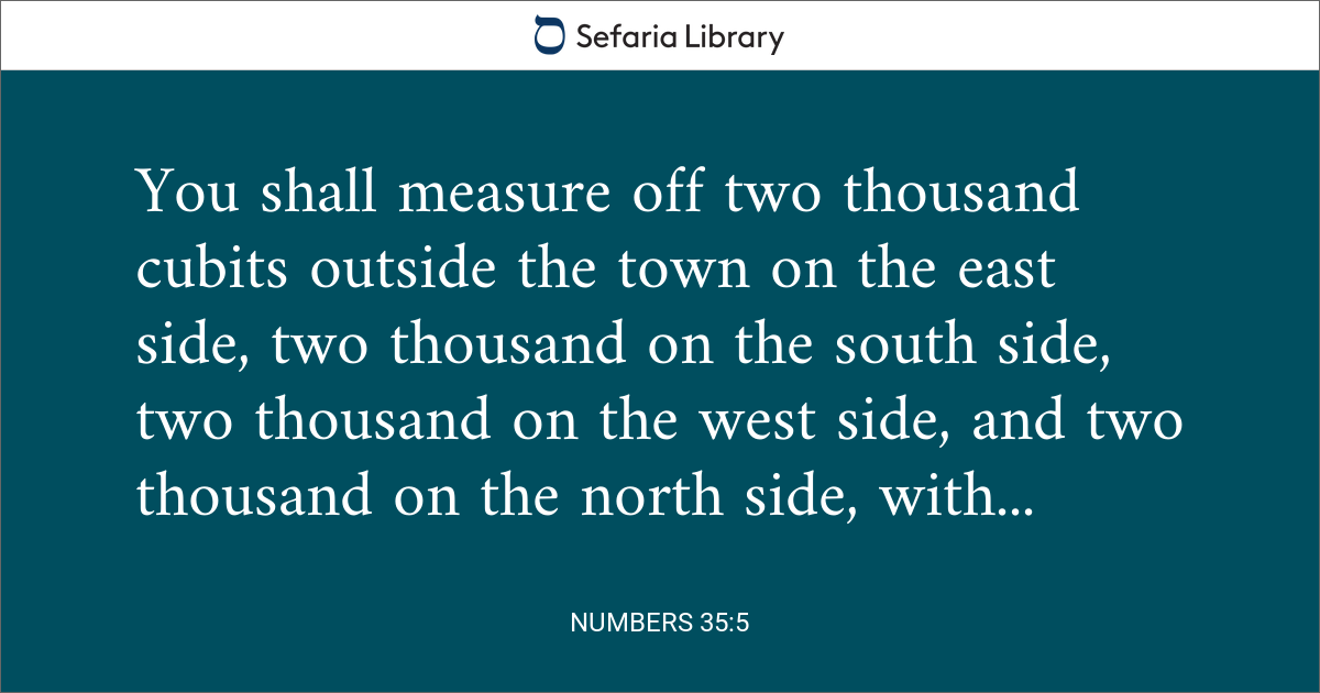 Numbers 35:5