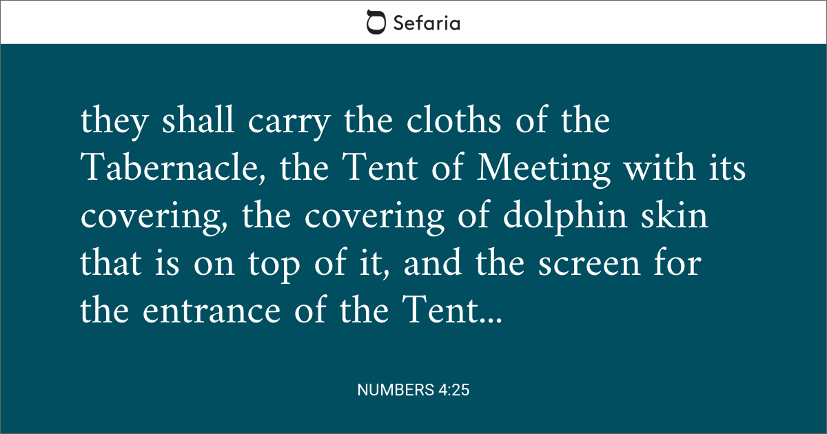 Numbers 4 25