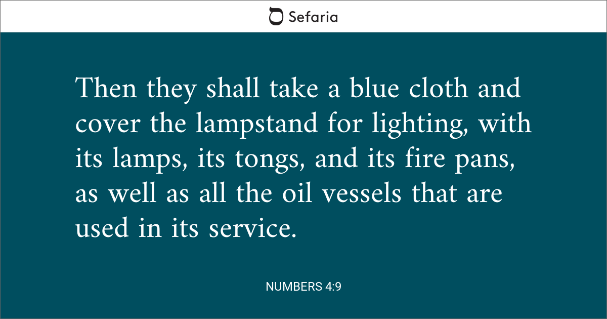 Numbers 4:9