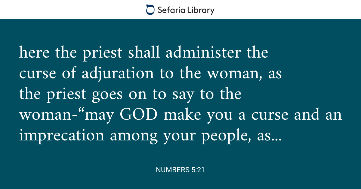Numbers 5:21