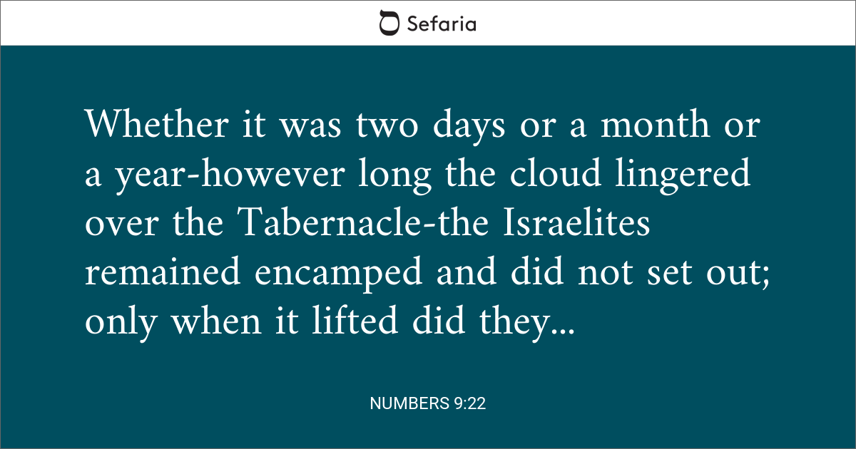 Numbers 9:22