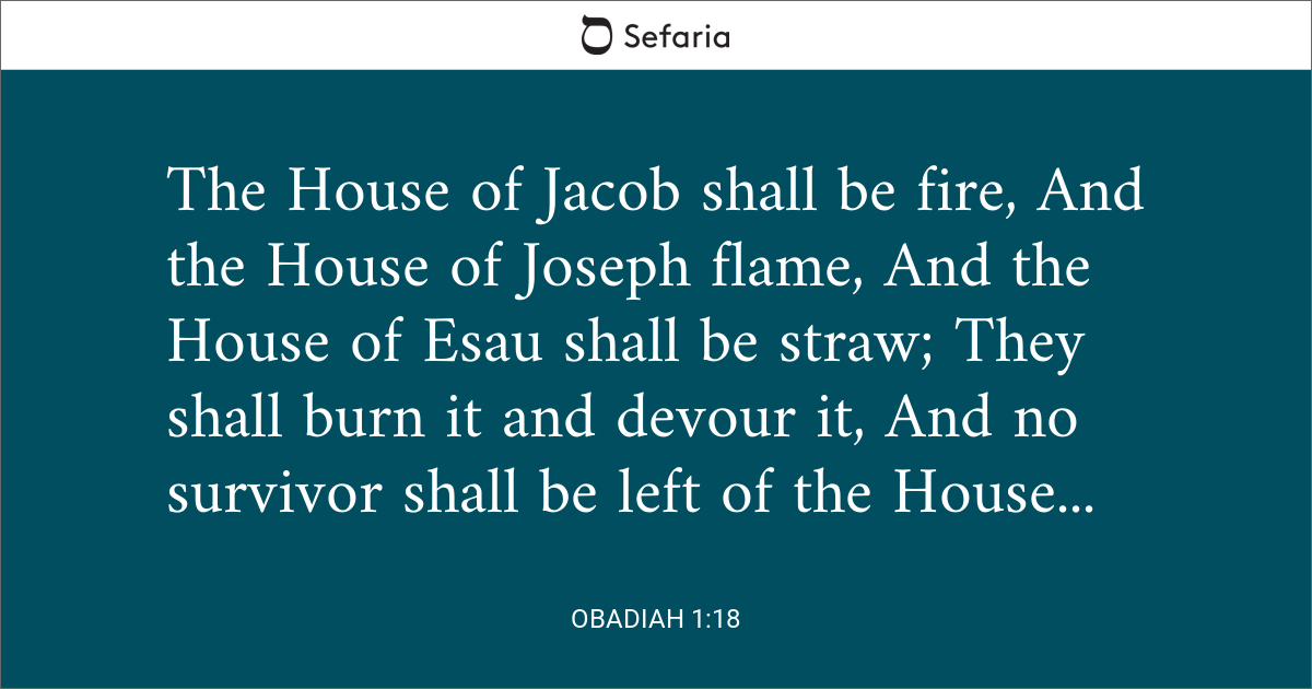 Obadiah 1:18