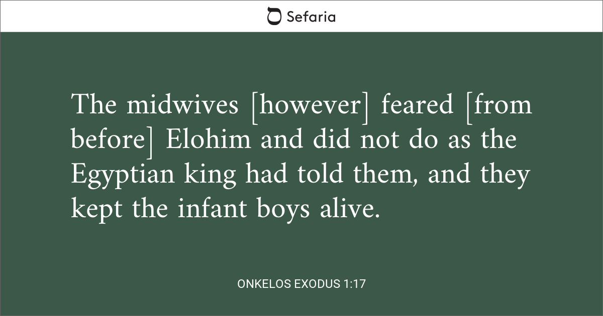 Onkelos Exodus 1:17